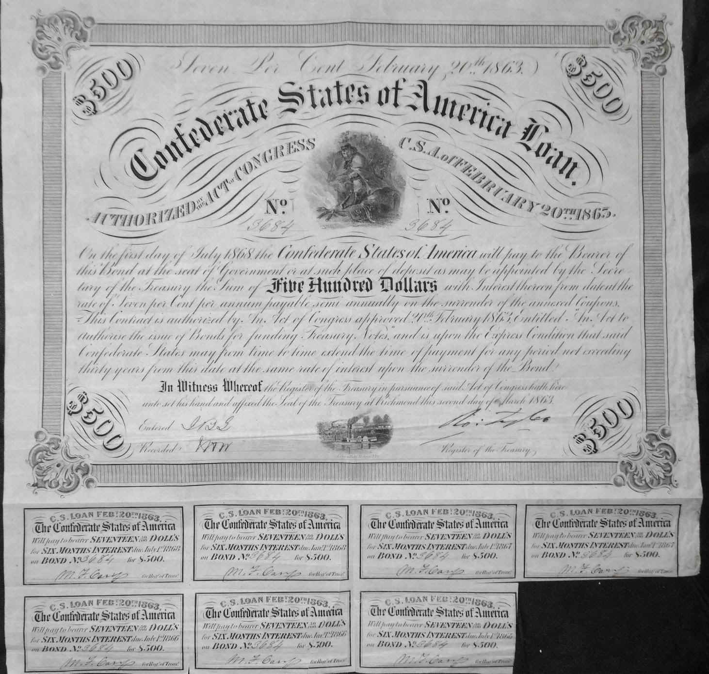 CONFEDERATE STATES OF AMERICA BONDS