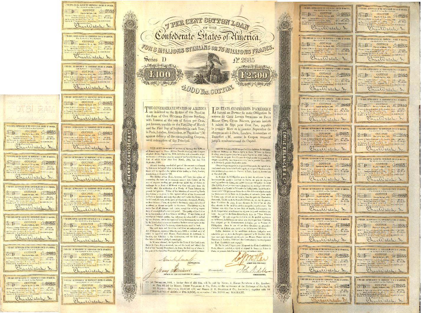 CONFEDERATE STATES OF AMERICA BONDS